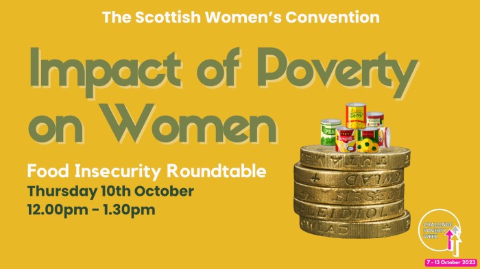 Food Insecurity - Online Roundtable | Past Events | Scottish Women's ...
